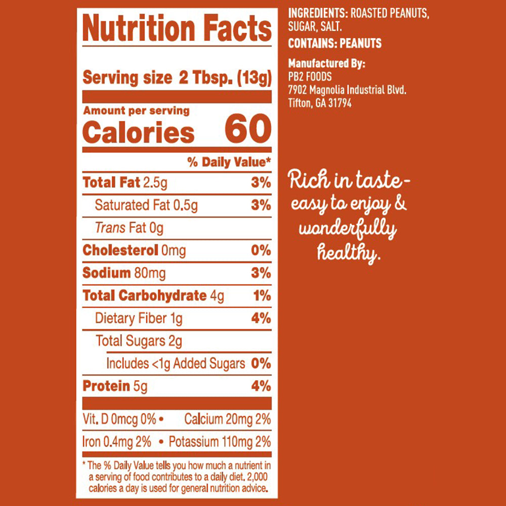 PB2 - Powdered Peanut Butter - Crunchy – PB2 Foods Storefront