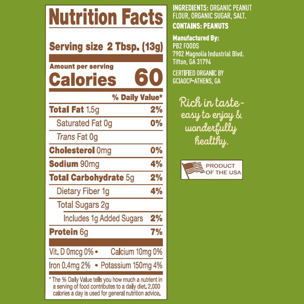 PB2 - Powdered Peanut Butter - Organic – PB2 Foods Storefront