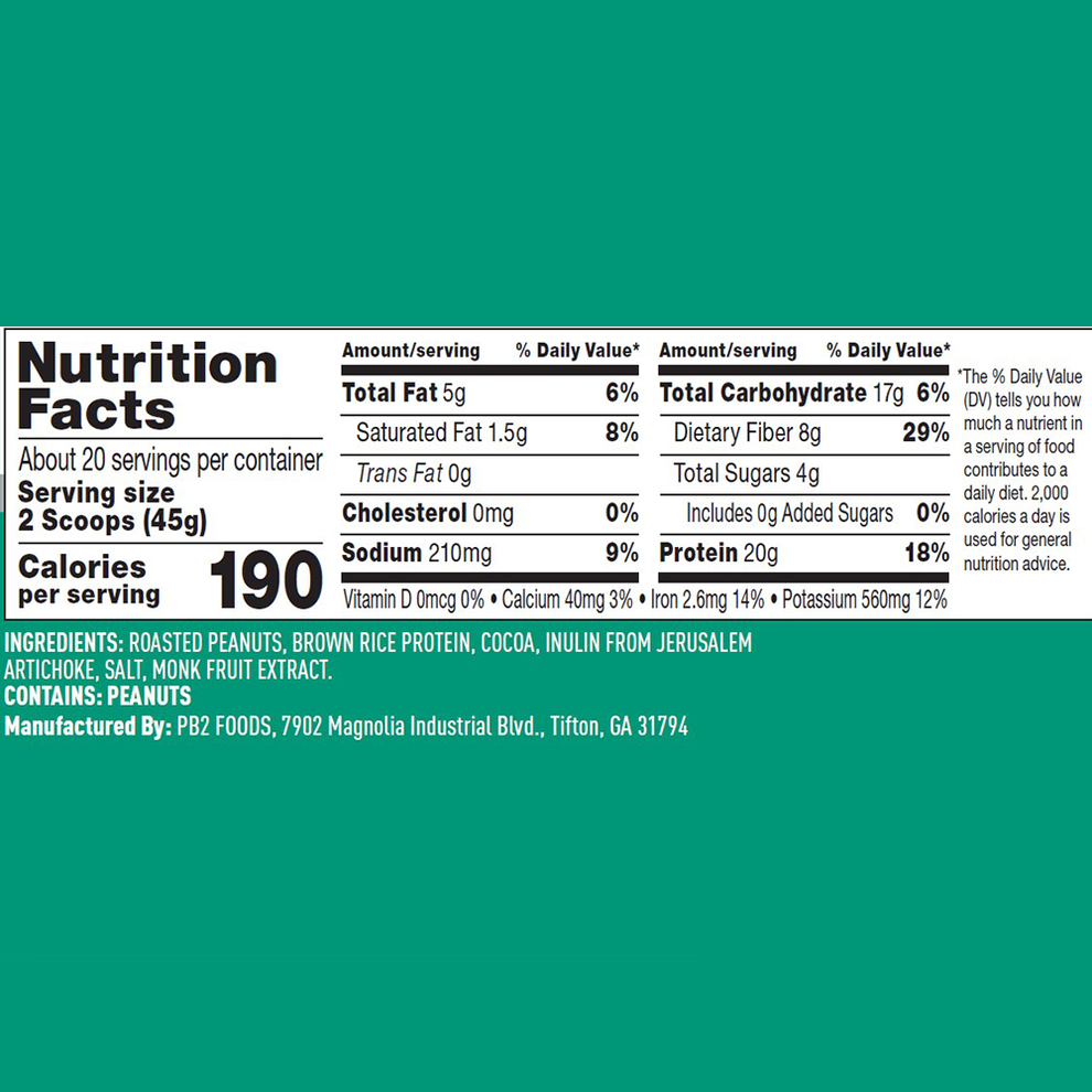 PB2 Performance - Peanut Protein with Cocoa – PB2 Foods Storefront