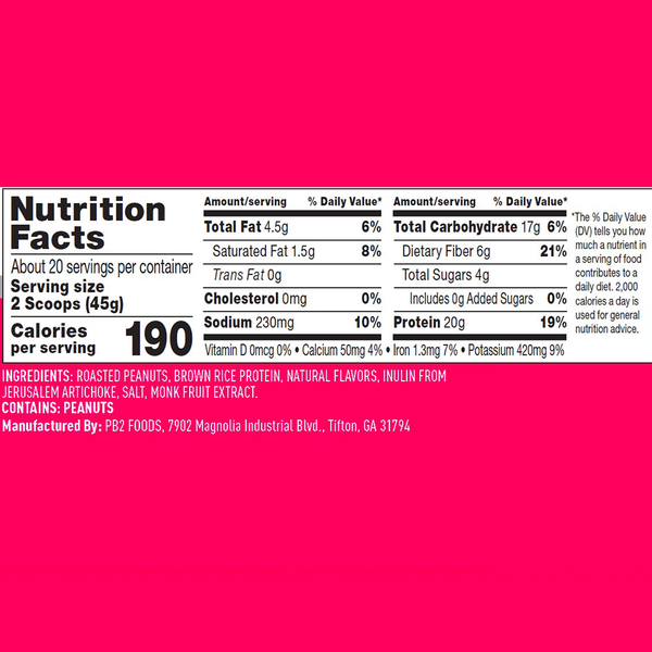 PB2 Performance - Peanut Protein with Vanilla – PB2 Foods Storefront