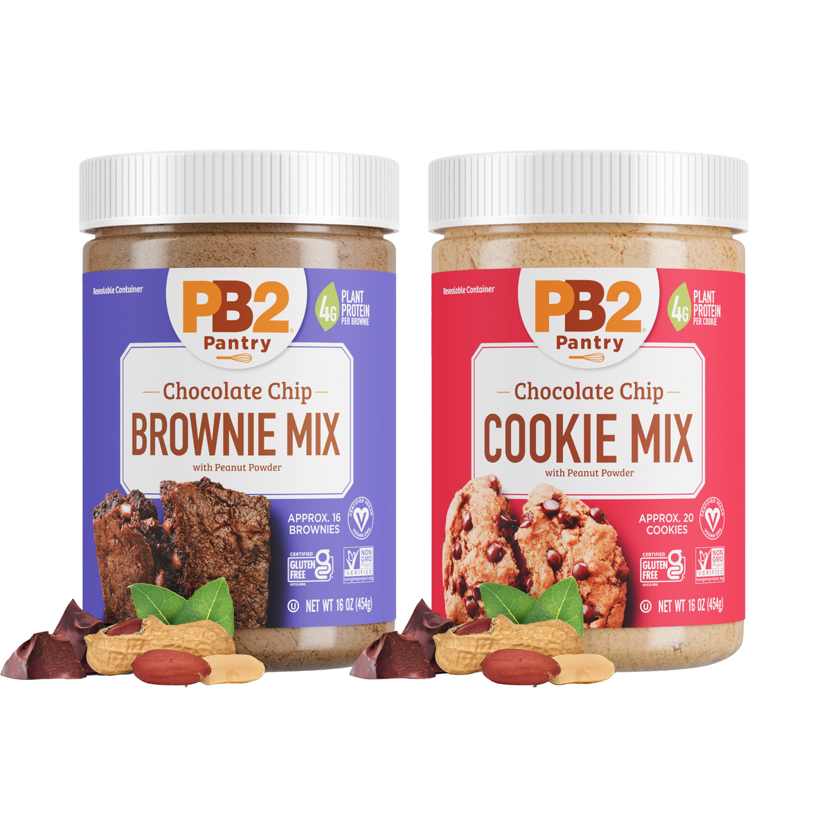 PB2 Special Bundle - Chocolate Chip Cookie Mix and Brownie Mix Bundle ...
