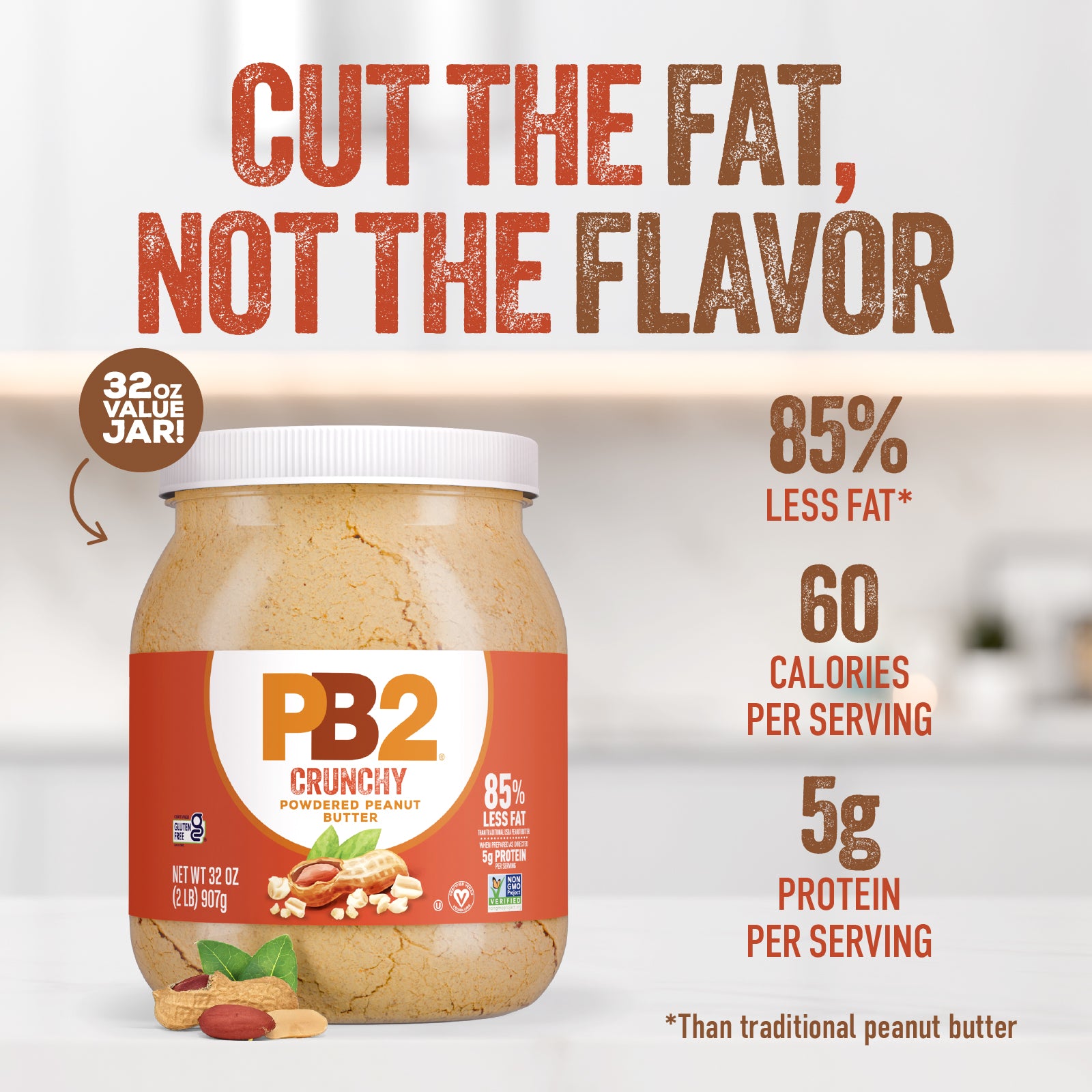 PB2 - Powdered Peanut Butter - Crunchy – PB2 Official Store